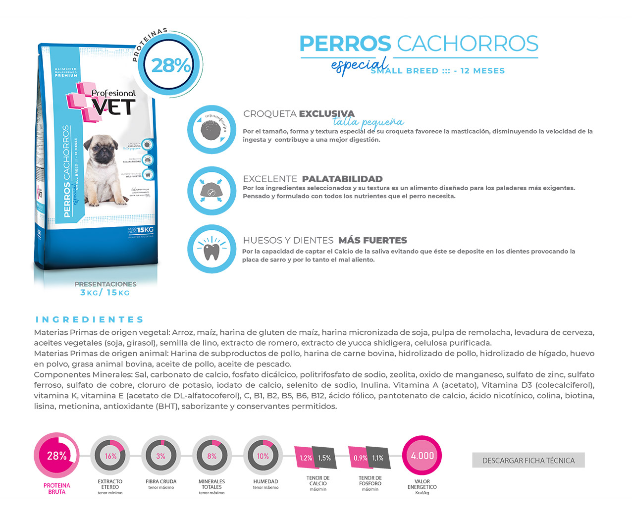 Profesional Vet Premium Cachorros Mordida Pequeña | Delypet